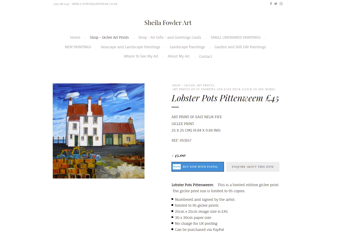 Artlook Spotlight: Sheila Fowler – Artlook for Artists Blog